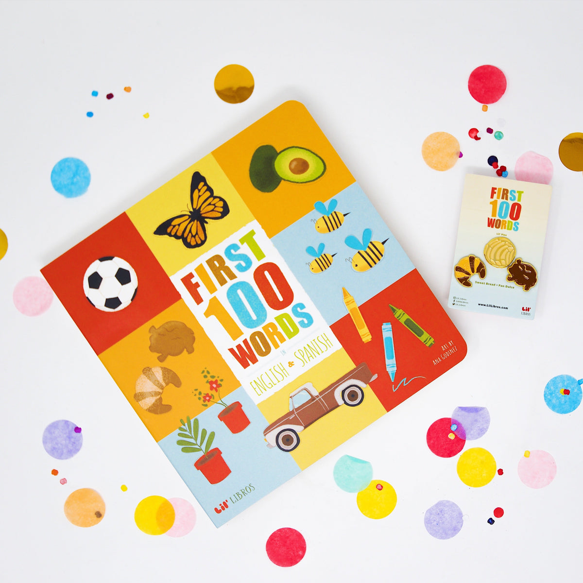 First 100 Words in English & Spanish – Lil' Libros